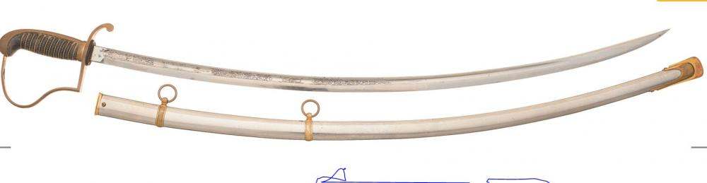 1895 Signal Officer's Presentation Engraved Sword NGNY - EDGED WEAPONS ...
