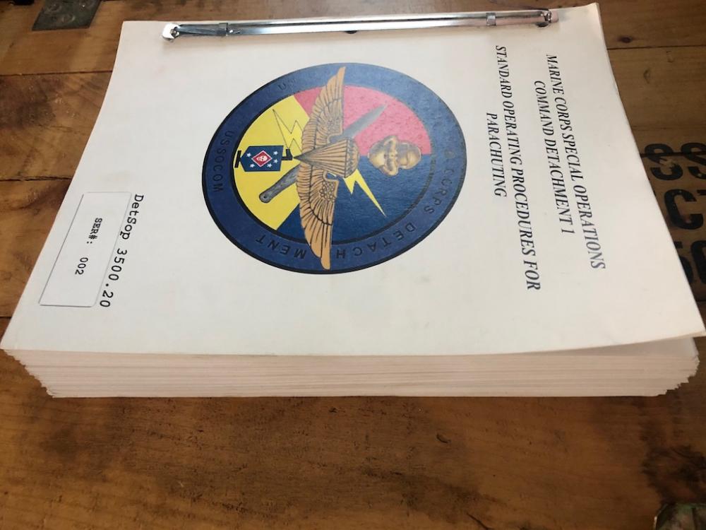 Original Marine Special Operations Detachment-1Para SOP - MISC ...