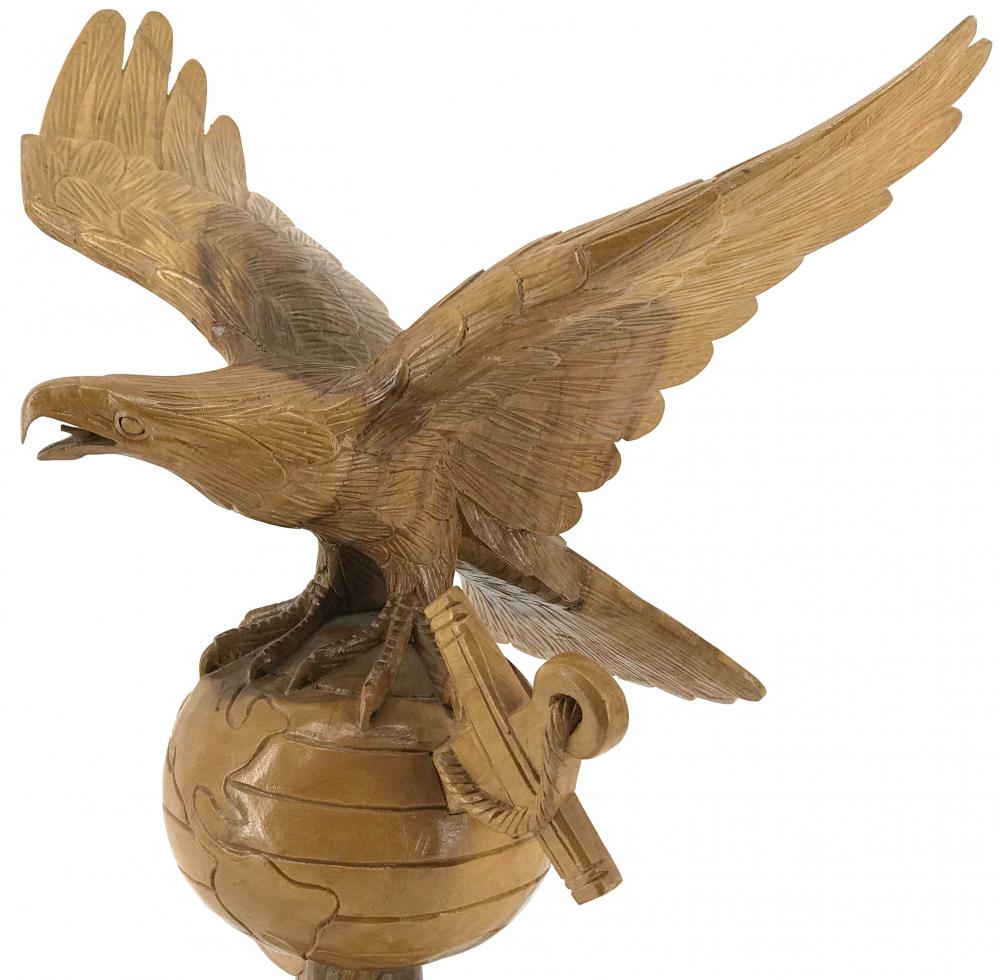 Huge USMC EGA carved mahogany - UNOFFICIAL MILITARY AWARDS (PLAQUES ...