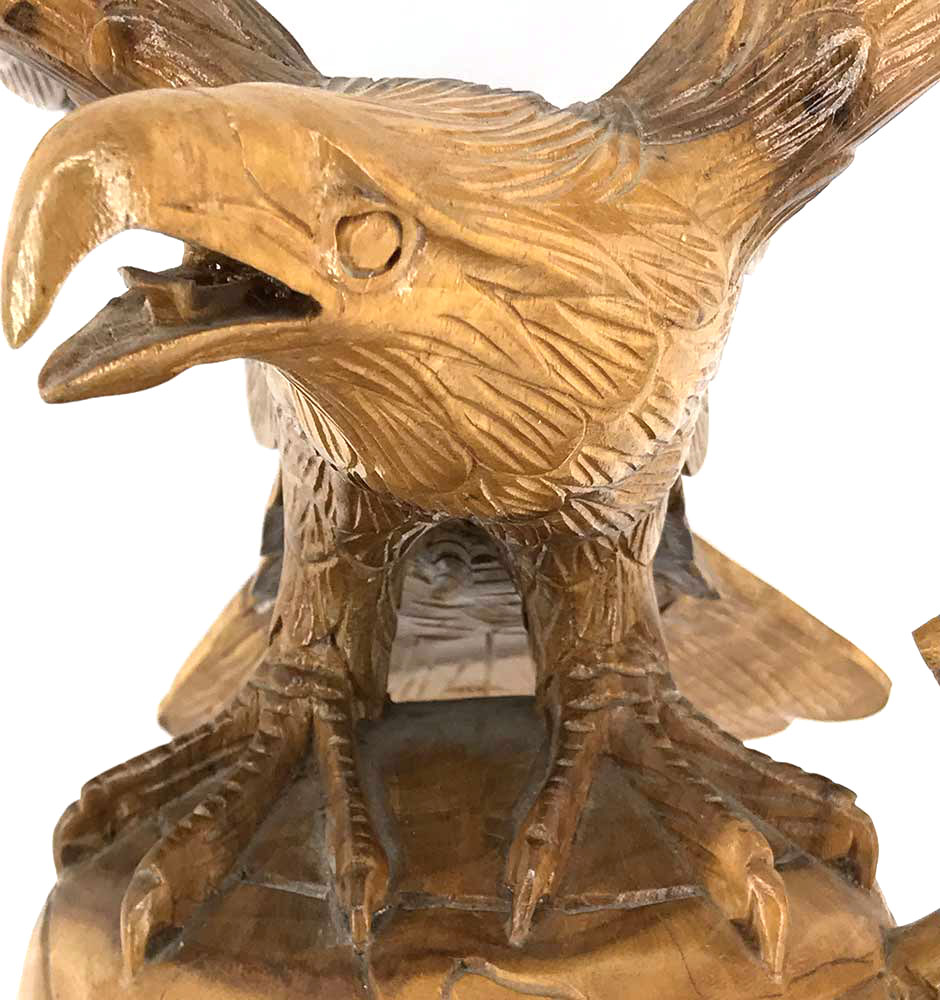 Huge USMC EGA carved mahogany - UNOFFICIAL MILITARY AWARDS (PLAQUES ...