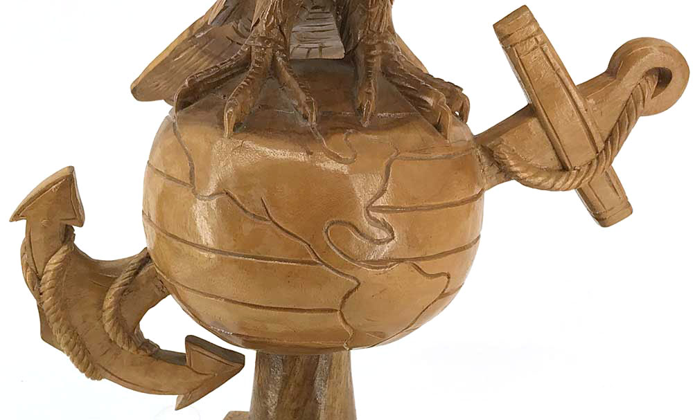 Huge USMC EGA carved mahogany - UNOFFICIAL MILITARY AWARDS (PLAQUES ...