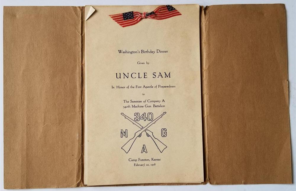 PFC Francis E. Partridge 340th Machine Gun Battalion 89th Infantry ...