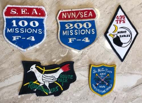 Vietnam War 8th TFW 435th Tactical Fighter Squadron Pilot Patches - AIR FORCE (USAAF IS WITH ...