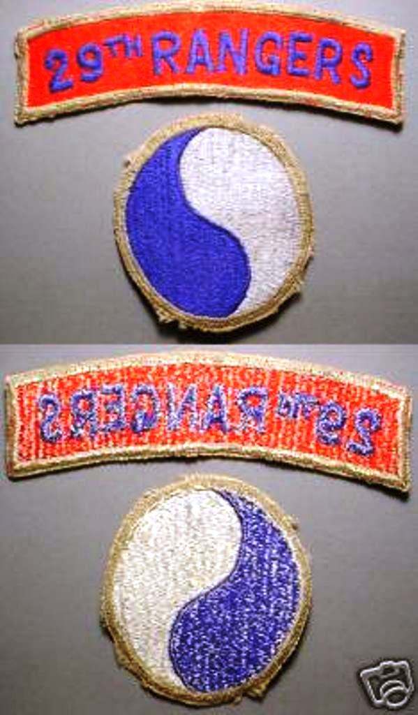 REAL 29th RANGERS scroll - ARMY AND USAAF - U.S. Militaria Forum