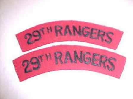 REAL 29th RANGERS scroll - ARMY AND USAAF - U.S. Militaria Forum
