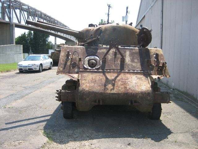 Rusty Sherman tank at Marine base Quanico Virginia - MILITARY VEHICLES ...