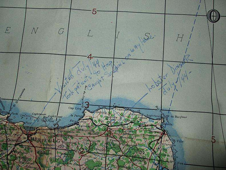 Annotated WWII Normandy Map - EPHEMERA, PHOTOGRAPHS & MILITARY ARTWORK ...
