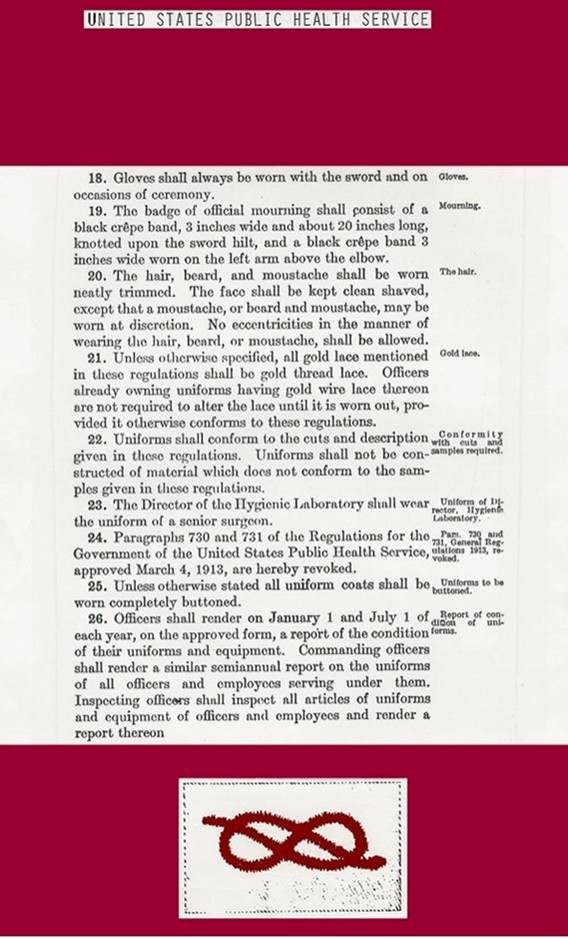 1914 United States Public Health Service - RANKS AND RATES - U.S ...