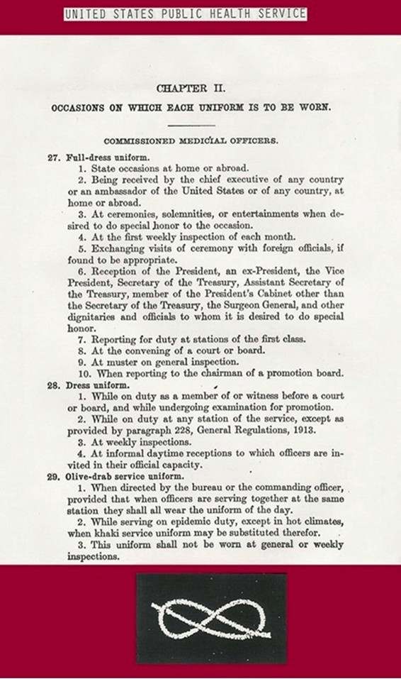 1914 United States Public Health Service - RANKS AND RATES - U.S ...