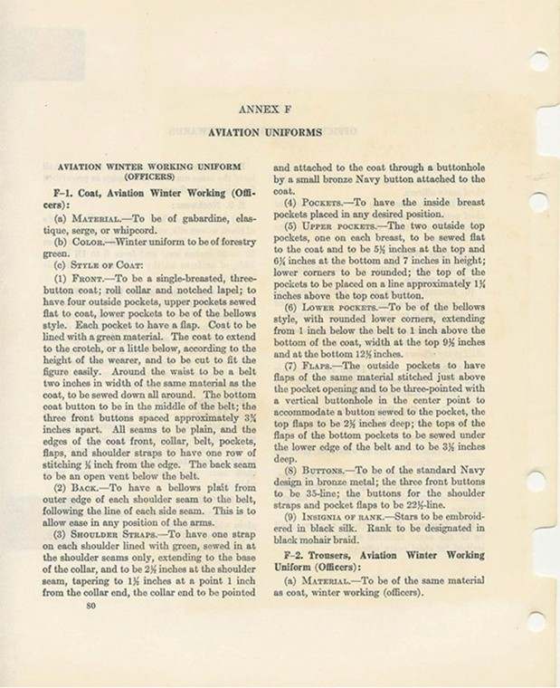 1941 - U.S. Navy Uniform Regulations & Examples of All Uniforms, Belts ...