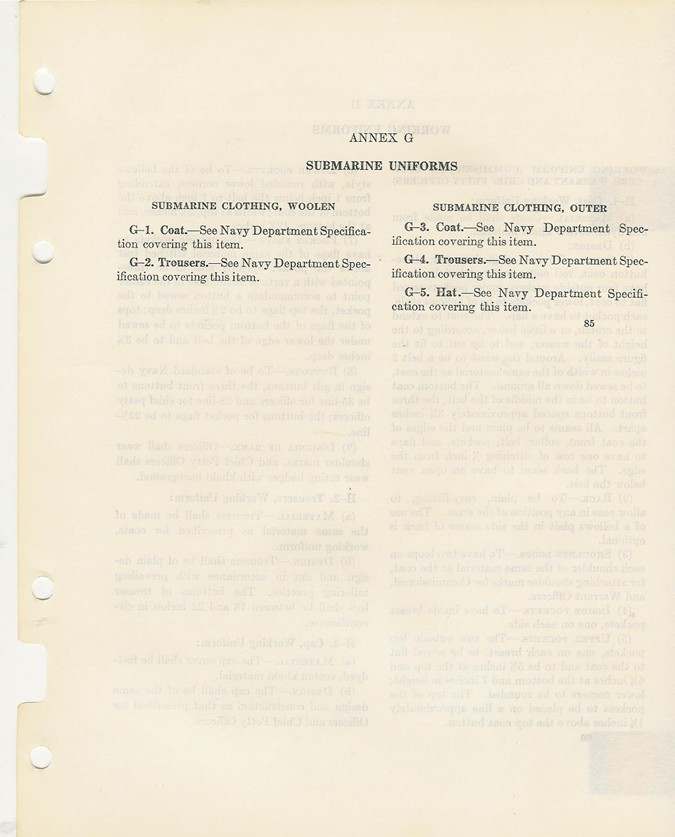1941 - U.S. Navy Uniform Regulations & Examples of All Uniforms, Belts ...