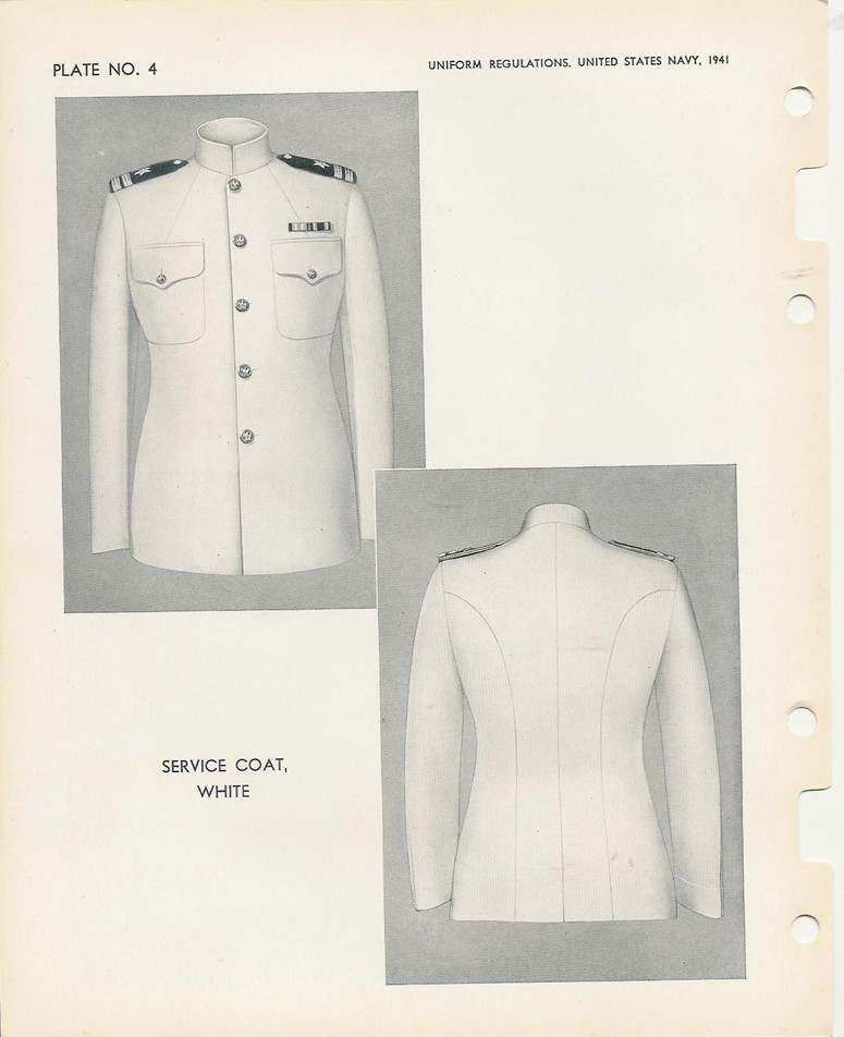 1941 - U.S. Navy Uniform Regulations & Examples of All Uniforms, Belts ...