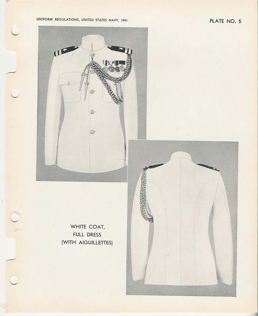 1941 - U.S. Navy Uniform Regulations & Examples of All Uniforms, Belts ...