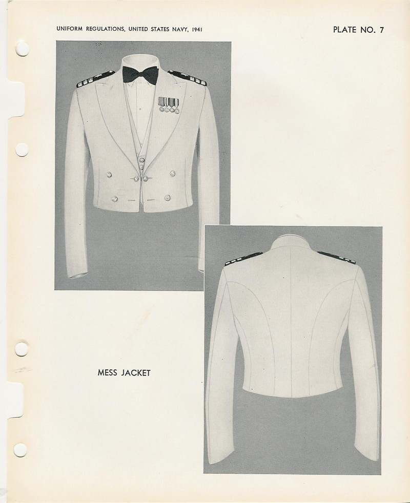 1941 - U.S. Navy Uniform Regulations & Examples of All Uniforms, Belts ...