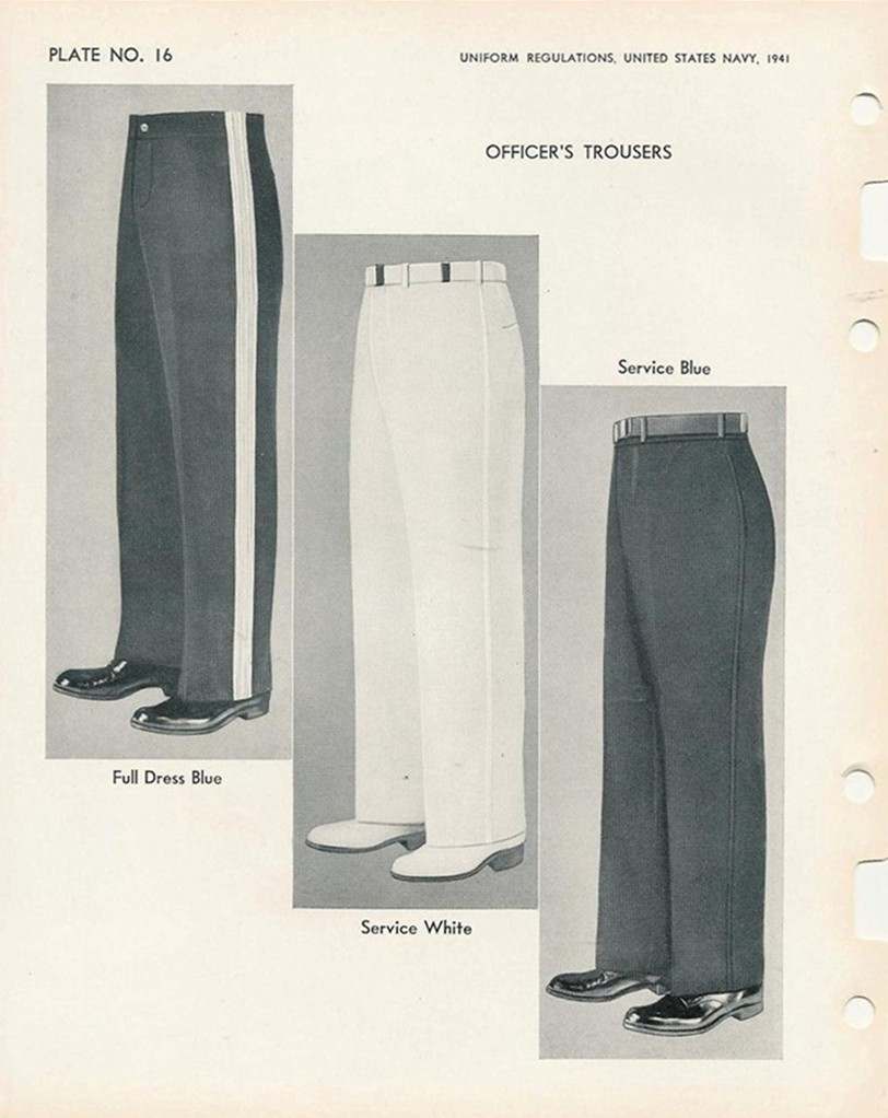 1941 - U.S. Navy Uniform Regulations & Examples of All Uniforms, Belts ...