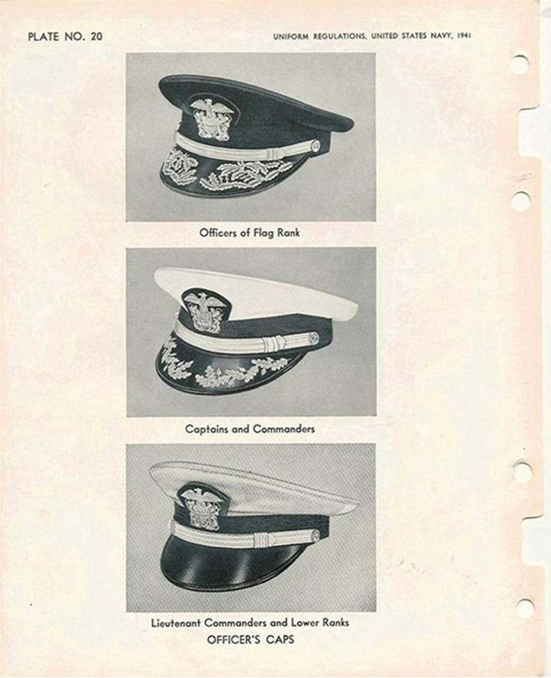 1941 - U.S. Navy Uniform Regulations & Examples of All Uniforms, Belts ...