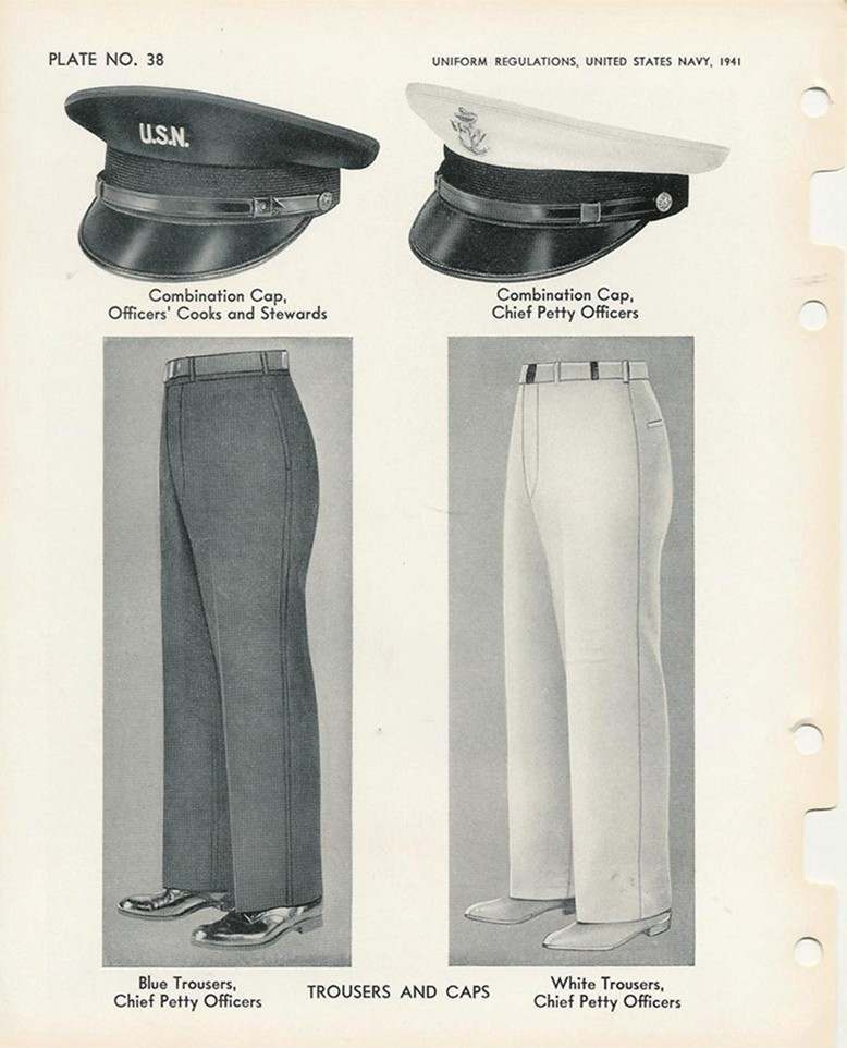 1941 - U.S. Navy Uniform Regulations & Examples of All Uniforms, Belts ...