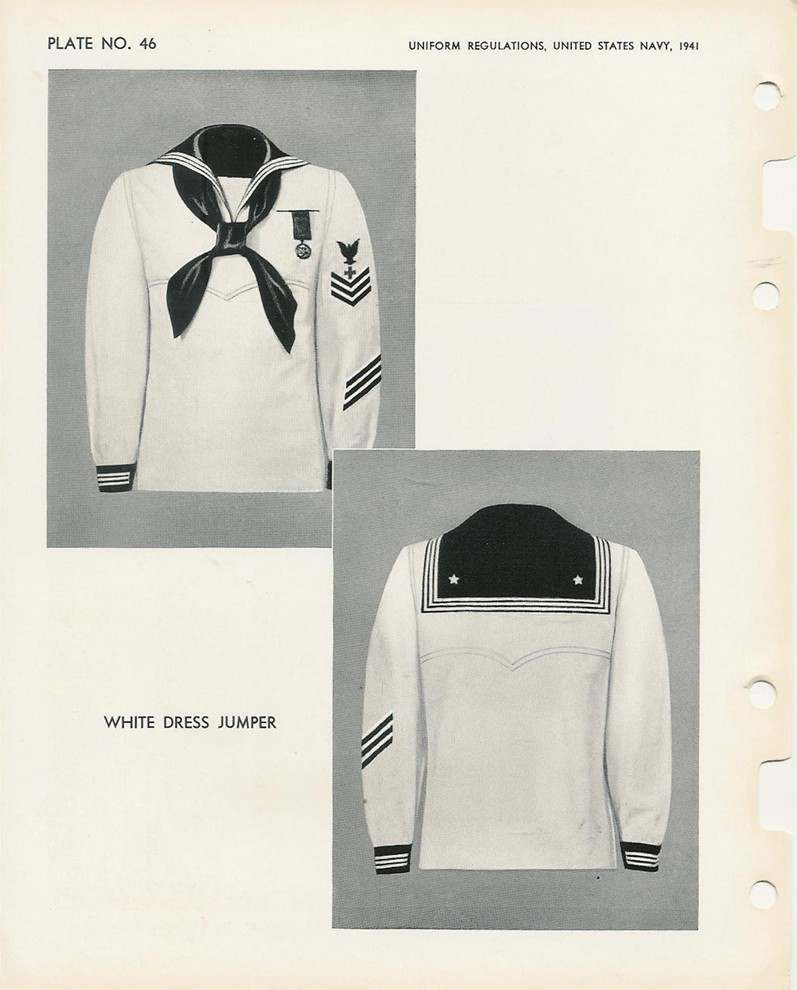 1941 - U.S. Navy Uniform Regulations & Examples of All Uniforms, Belts ...