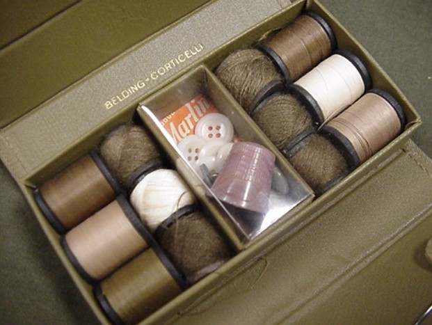 WWII leather sewing kit box - FIELD & PERSONAL GEAR SECTION - U.S ...
