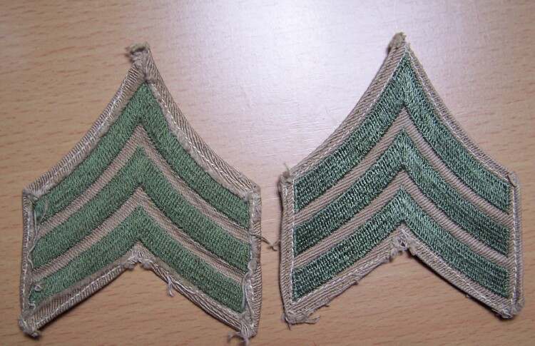 WWII Sgt. chevrons - ARMY (INCLUDING USAAC/AAF) - U.S. Militaria Forum