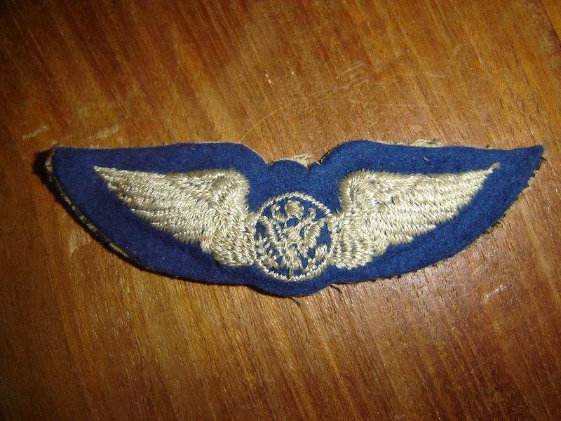 British-made Blue back embroidered aircrew wing - WING BADGES - U.S ...