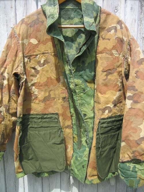 Field jacket made from Mitchell pattern tent ---------- - CAMOUFLAGE ...