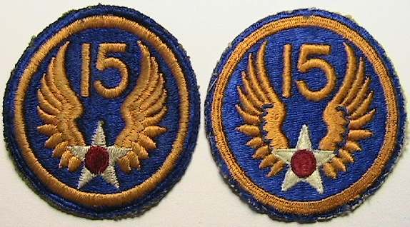 Some SWEET 15th Air Force Patches - ARMY AND USAAF - U.S. Militaria Forum