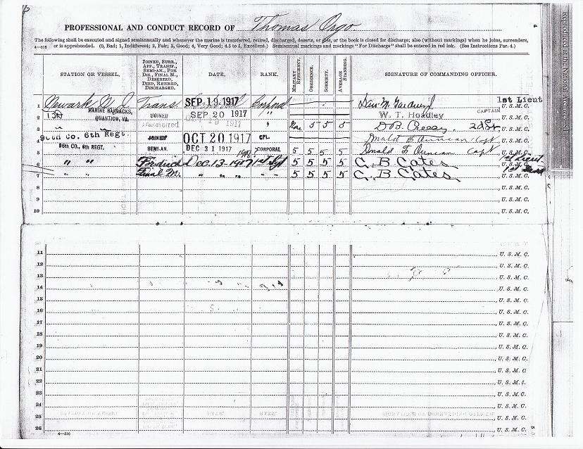 Silver Star for Gunnery Sergeant Thomas Orgo - MEDALS & DECORATIONS - U ...