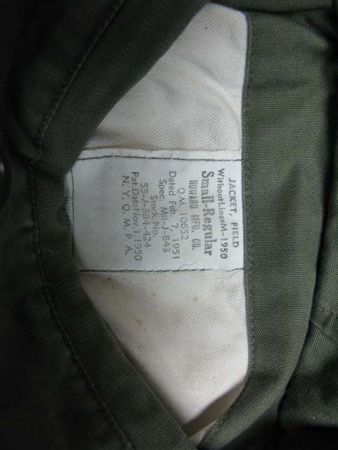 About the size of jacket field M50 - UNIFORMS - U.S. Militaria Forum