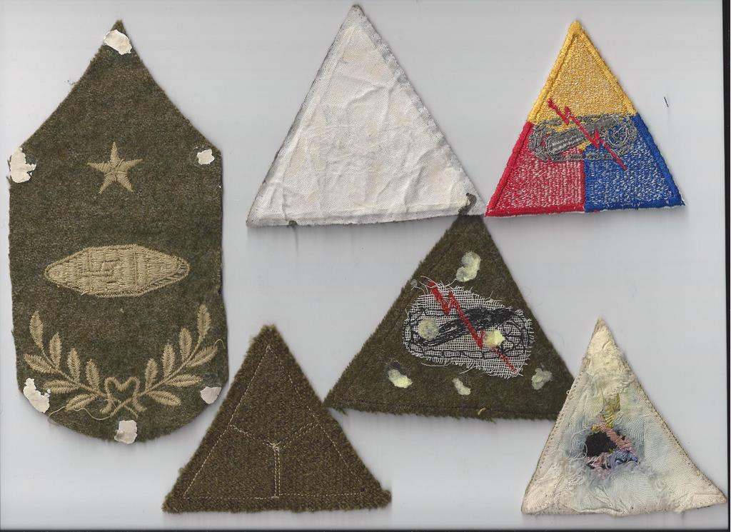 Variation Armored triangles - ARMY AND USAAF - U.S. Militaria Forum