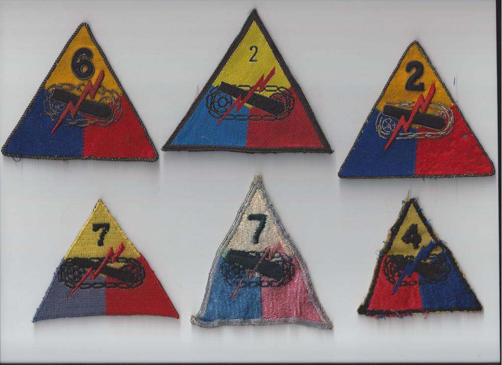Variation Armored triangles - ARMY AND USAAF - U.S. Militaria Forum