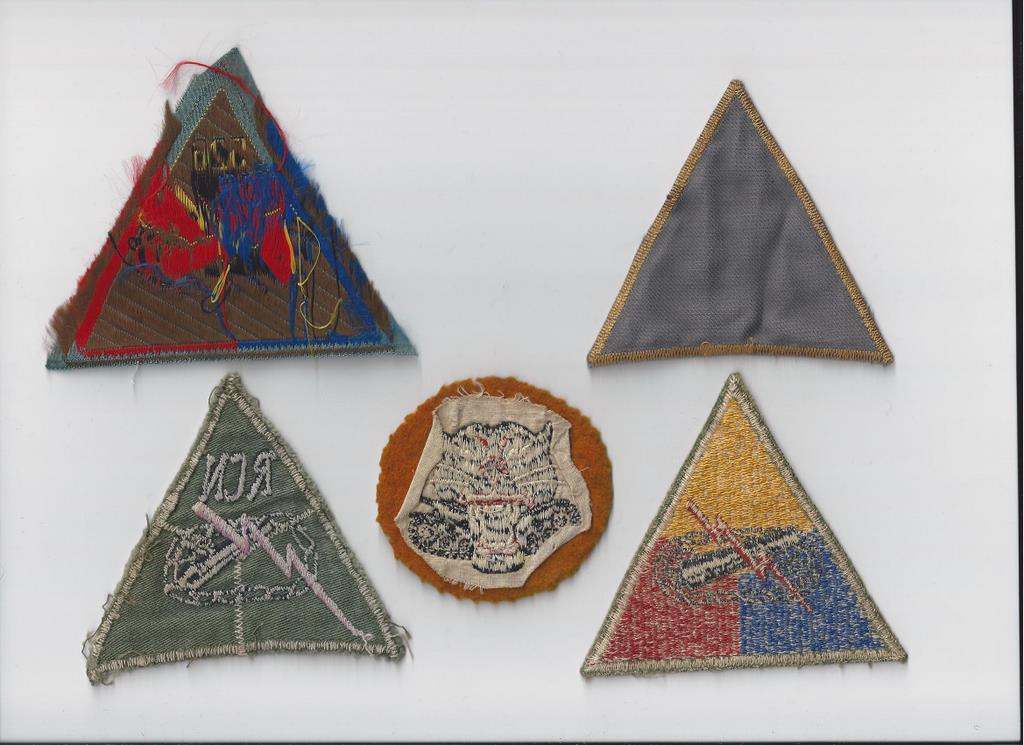 Variation Armored triangles - ARMY AND USAAF - U.S. Militaria Forum