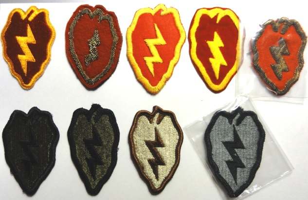 25th Infantry Division Patch Variations - ARMY AND USAAF - U.S ...