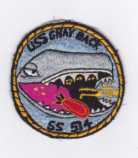 USS Grayback Submarine Patch - NAVY, COAST GUARD AND OTHER SEA SERVICES ...