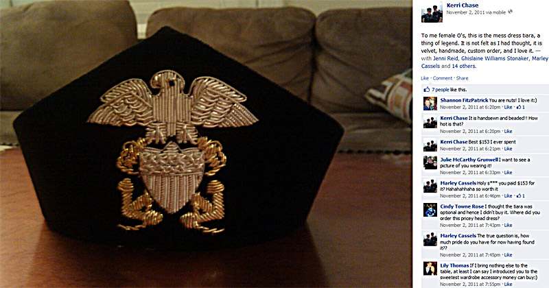 Official US Navy Tiara (Females) - NAVAL & SEA SERVICE UNIFORMS - U.S ...