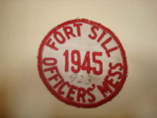 Fort Sill Officers' Mess Patch - ARMY AND USAAF - U.S. Militaria Forum