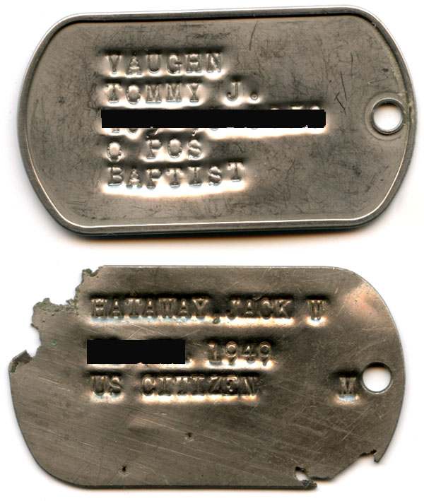 Dog Tags found with Metal Detector - IDENTITY ITEMS (DOG TAGS ...