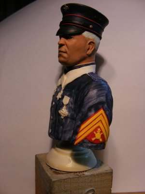USMC Sgt Major Dan Daly resin Bust - MODELING - U.S. Militaria Forum