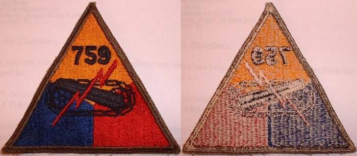 759th Tank Bn Patches - ARMY AND USAAF - U.S. Militaria Forum