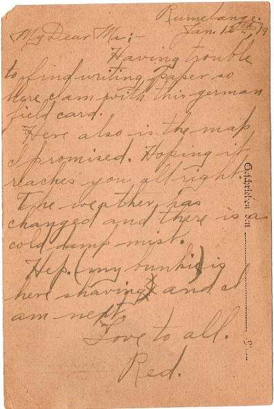 WW1 German Post Card - EPHEMERA, PHOTOGRAPHS & MILITARY ARTWORK - U.S ...