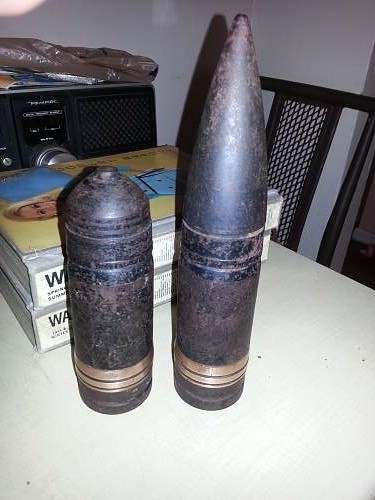 was wondering if somebody can help me identify these artillery shells ...