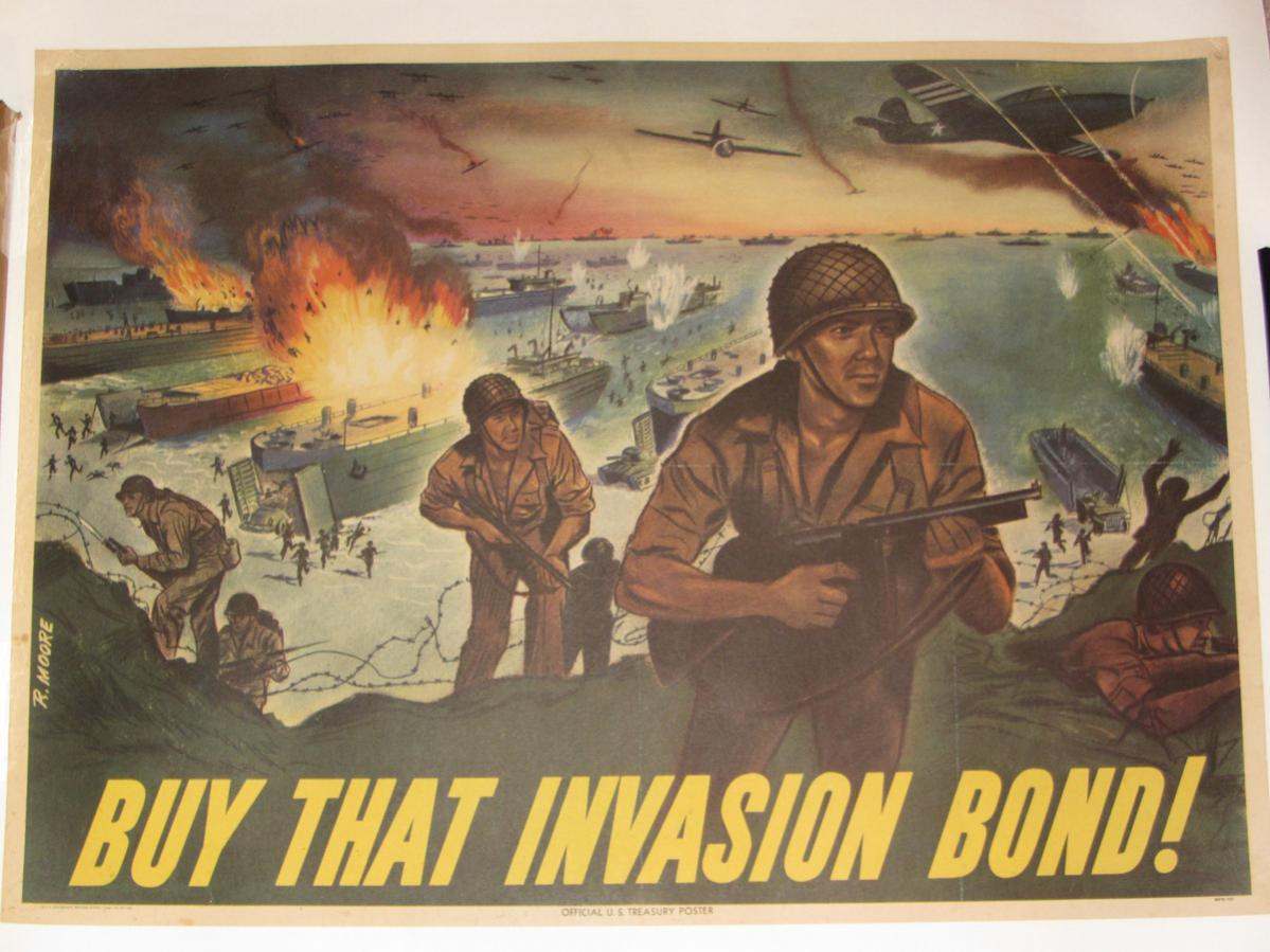 Buy That Invasion Bond Poster - HOMEFRONT & THE WAR EFFORT - U.S ...