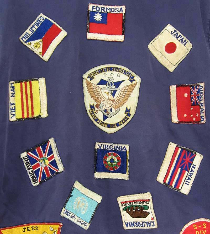 US Navy "patch jacket" Vietnam era blue jacket - NAVY, COAST GUARD AND ...