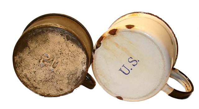 MESS CUPS-PATTERN 1900 & 1908 - (1898-1916) SPANISH AMERICAN WAR, BOXER ...