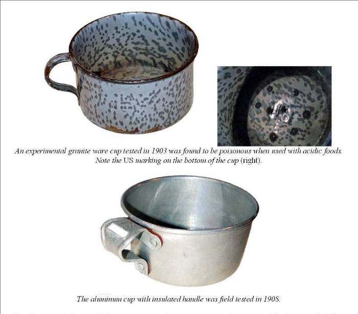 MESS CUPS-PATTERN 1900 & 1908 - (1898-1916) SPANISH AMERICAN WAR, BOXER ...