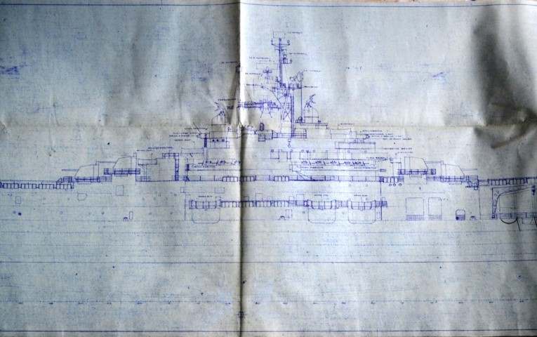 USS Bunker Hill Blueprint Plans and Photos, USS West Virginia Sword and ...
