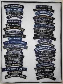NAVY SHIP TABS-THEATRE MADE - NAVY, COAST GUARD AND OTHER SEA SERVICES ...