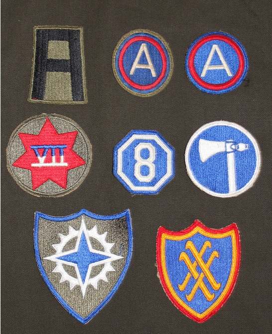 My collection of patches Normandy 1944 - ARMY AND USAAF - U.S ...