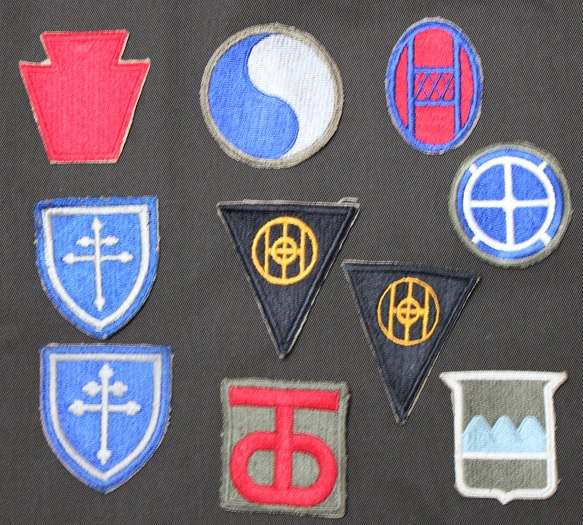 My collection of patches Normandy 1944 - ARMY AND USAAF - U.S ...
