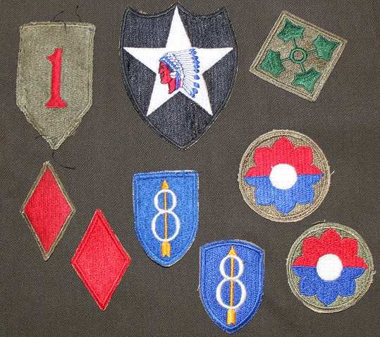My collection of patches Normandy 1944 - ARMY AND USAAF - U.S ...